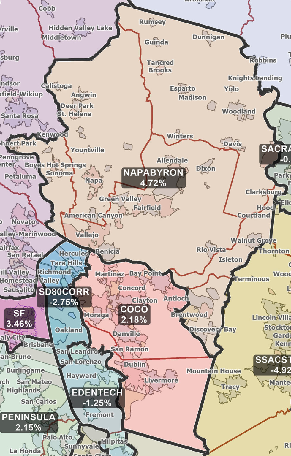 California Citizens Redistricting Commission releases draft district ...